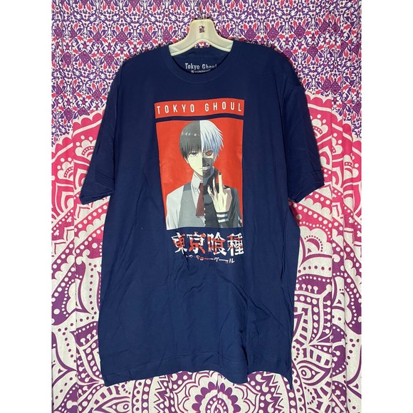 Tokyo Ghoul | Shirts | Nwt Tokyo Ghoul Shirt Blue Red White Anime Size ...